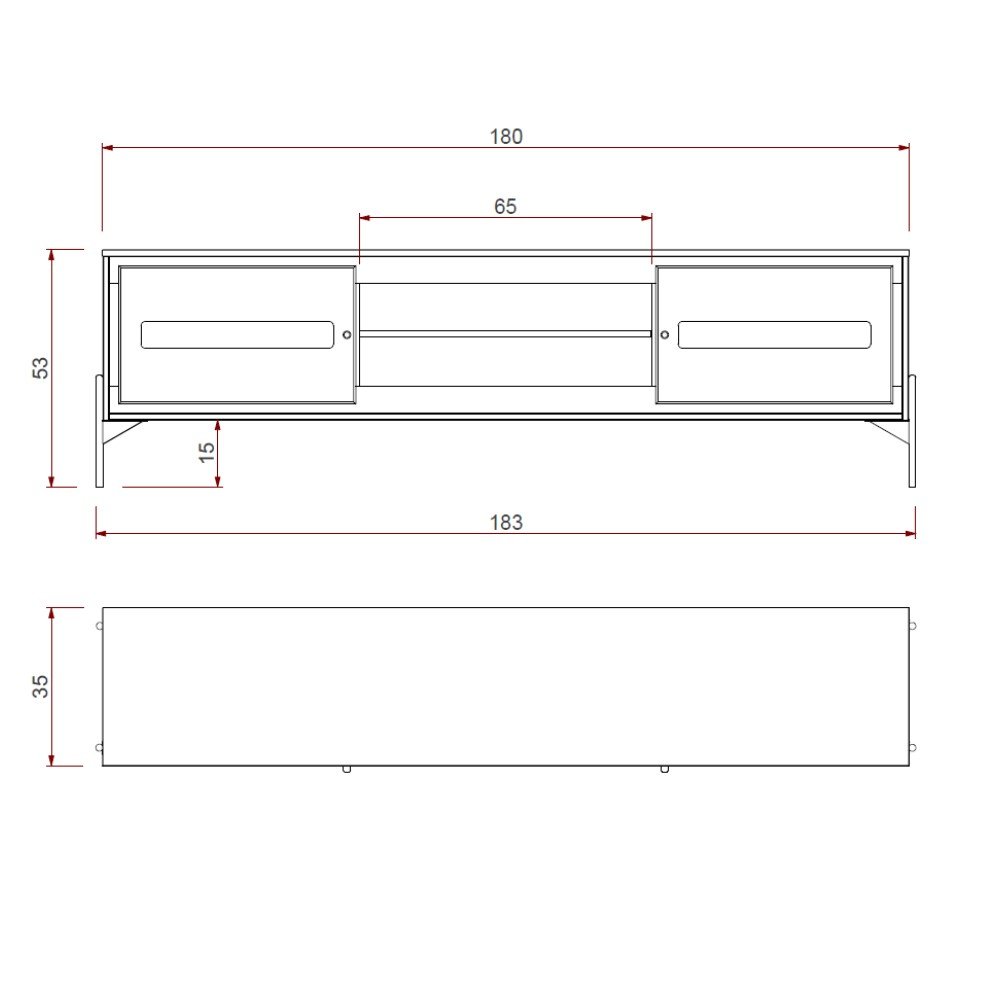 Rack Sala Tv Até 75 Polegadas Paraty 180 Cm Laminado Madeira Pés Metal ...