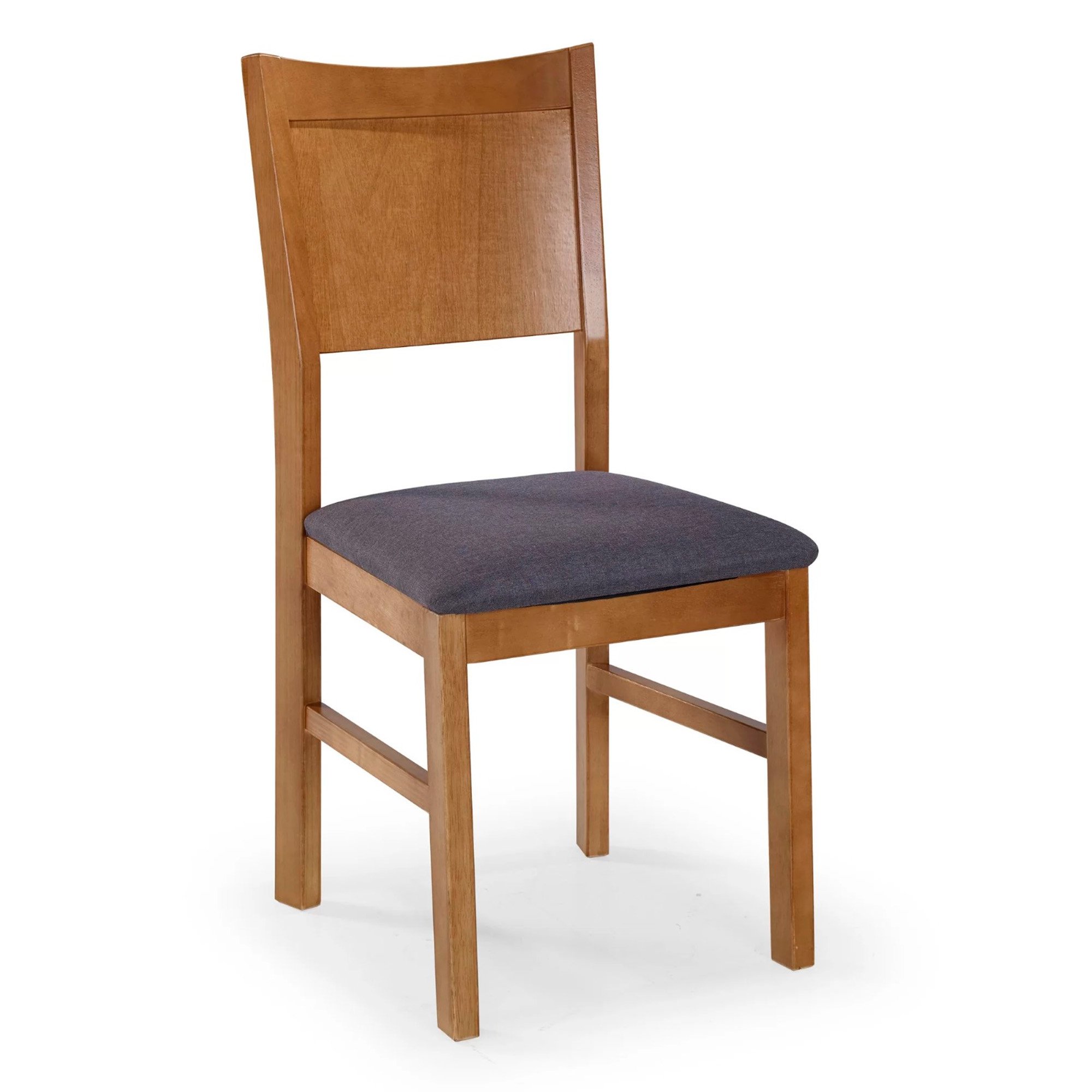 Cadeira de Madeira Para Sala de Jantar Assento Estofado Mili - Elitto ...