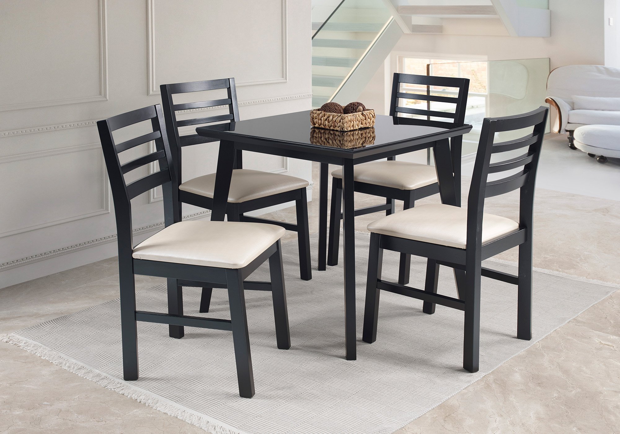 Cadeira Para Sala de Jantar Assento Estofado Top - Elitto Design