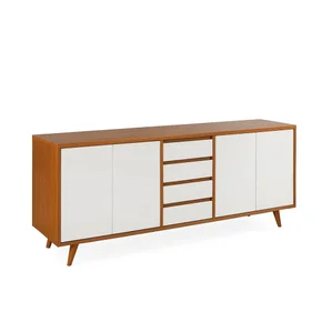 Balcão Buffet 4 Portas e 4 Gavetas Super Show 175cm - Elitto Design