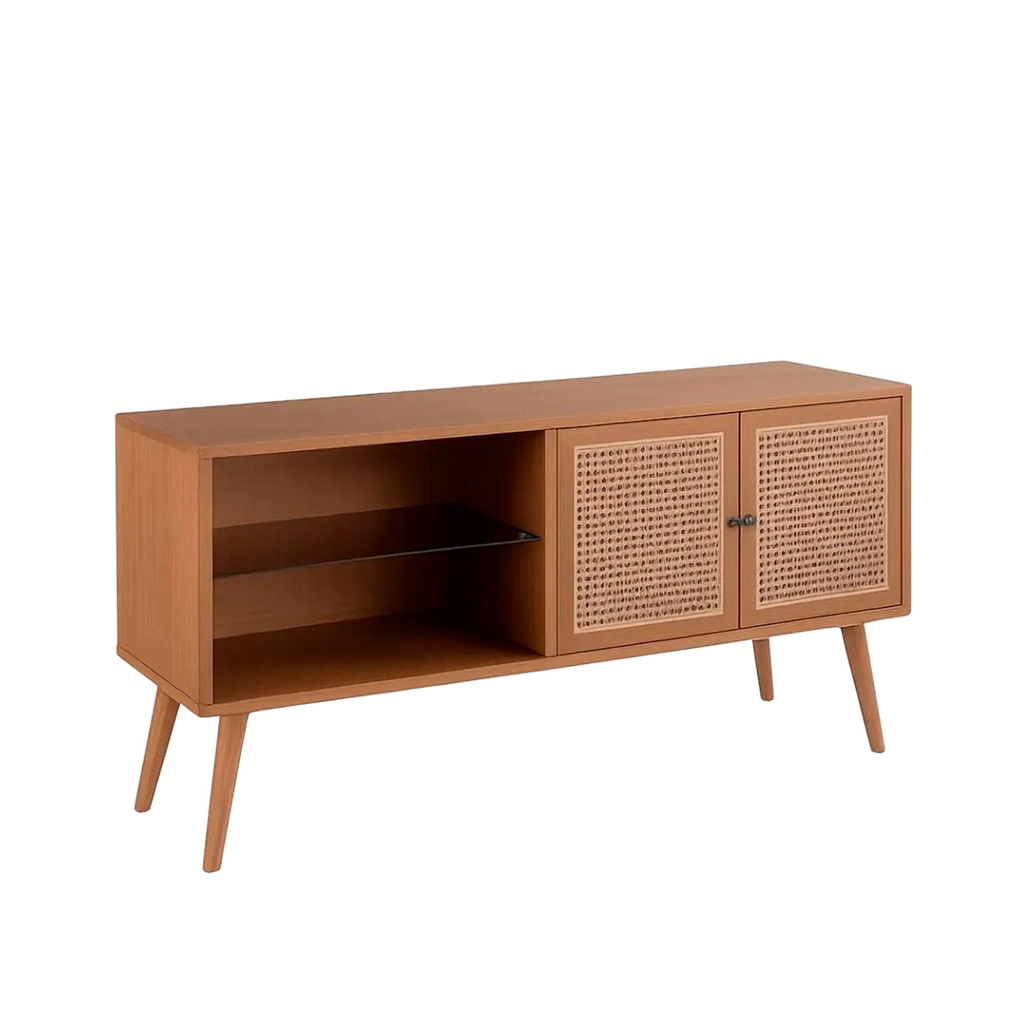 Balcão Buffet 2 Portas Palinha Sextavada Prateleira de Vidro Paris ...