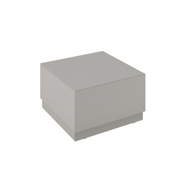 Mesa De Centro Elis Quadrada 50cm Madeira Tampo em Acabamento Cut