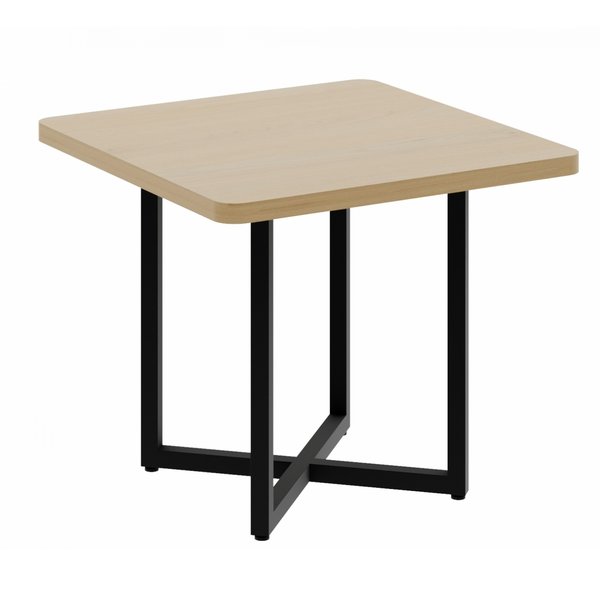 Mesa Uline Quadrada 90x90cm Pés Em Metal Tampo Em MDF